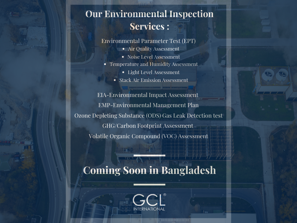 GCL International Ltd is going to start Environmental Inspection ...